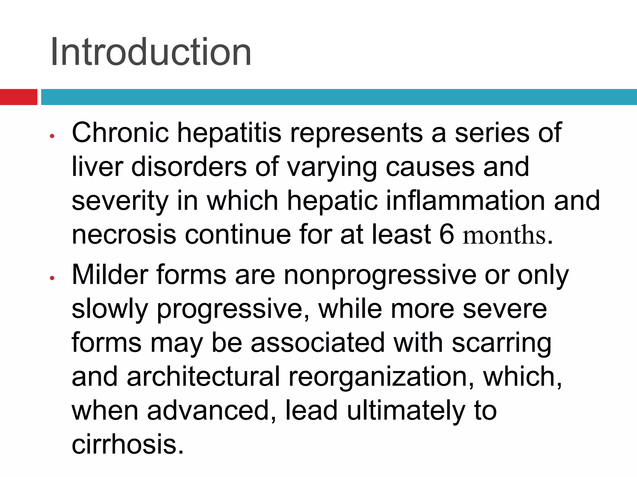 Chronic hepatitis | PPTX