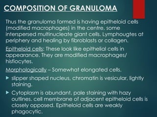 CHRONIC INFLAMATION & GRANULOMA for public awareness | PPTX