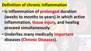 Chronic Inflammation and tissue Repair for pharmacy | PDF