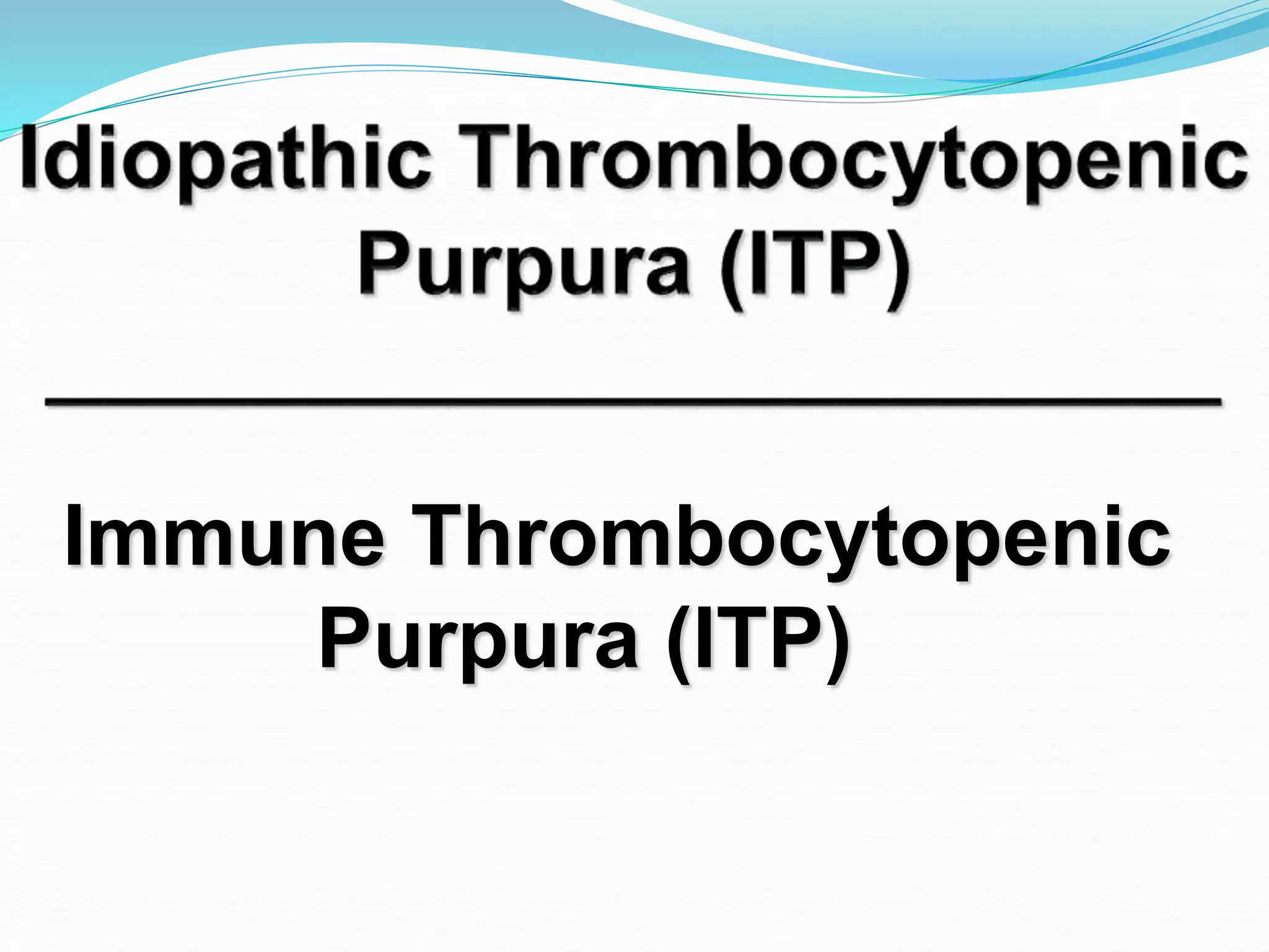 CHRONIC ITP - Karen Nina Ocampo 09012008.ppt | Blood Disorders | Diseases and Conditions