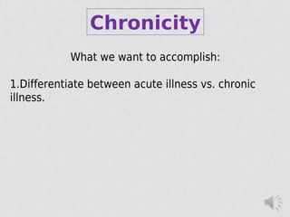 Chronicity | PPT