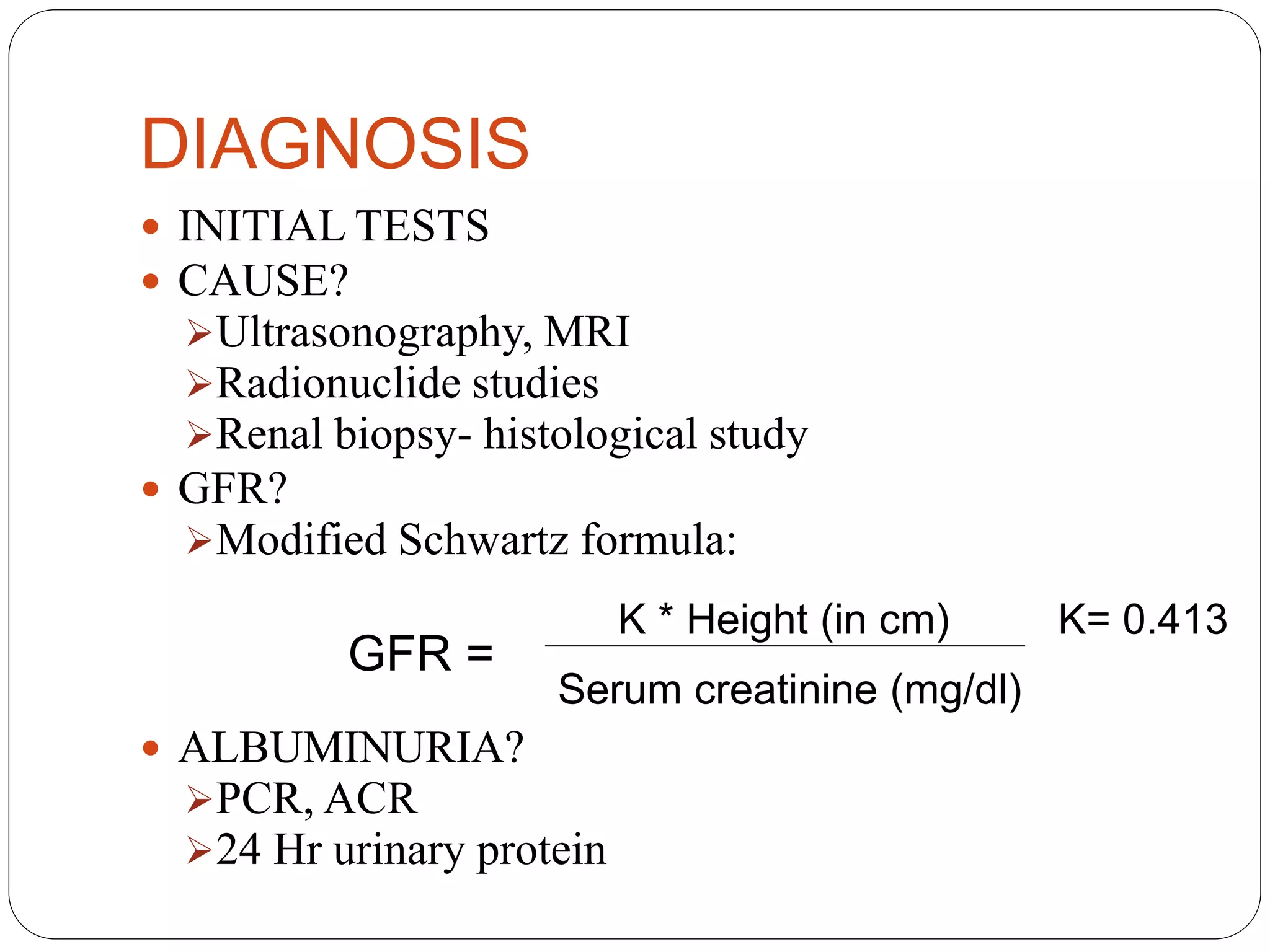 Pediatric Chronic kidney disease | PPTX