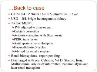Pediatric Chronic kidney disease | PPTX