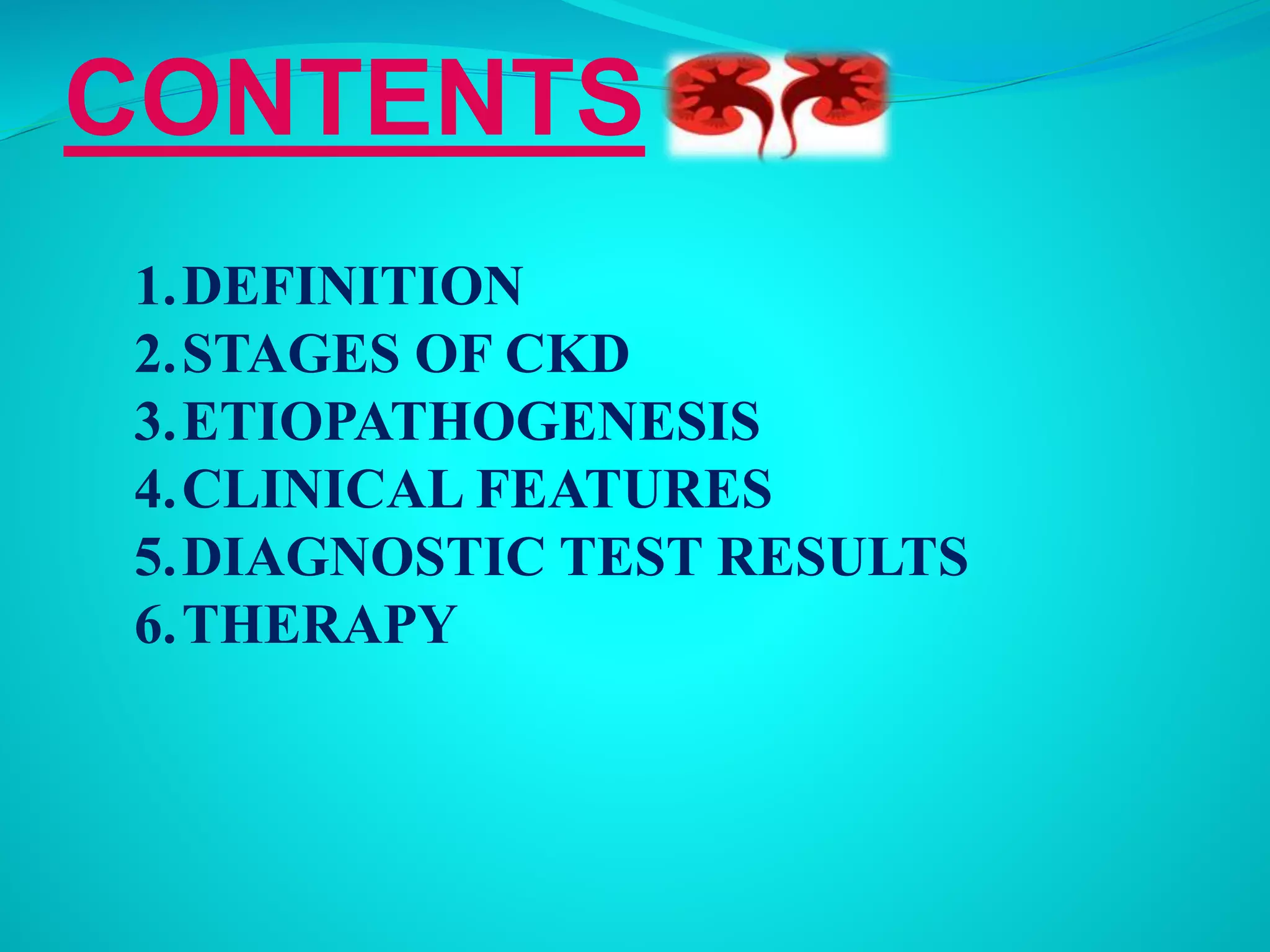 Chronic kidney disease | PPTX
