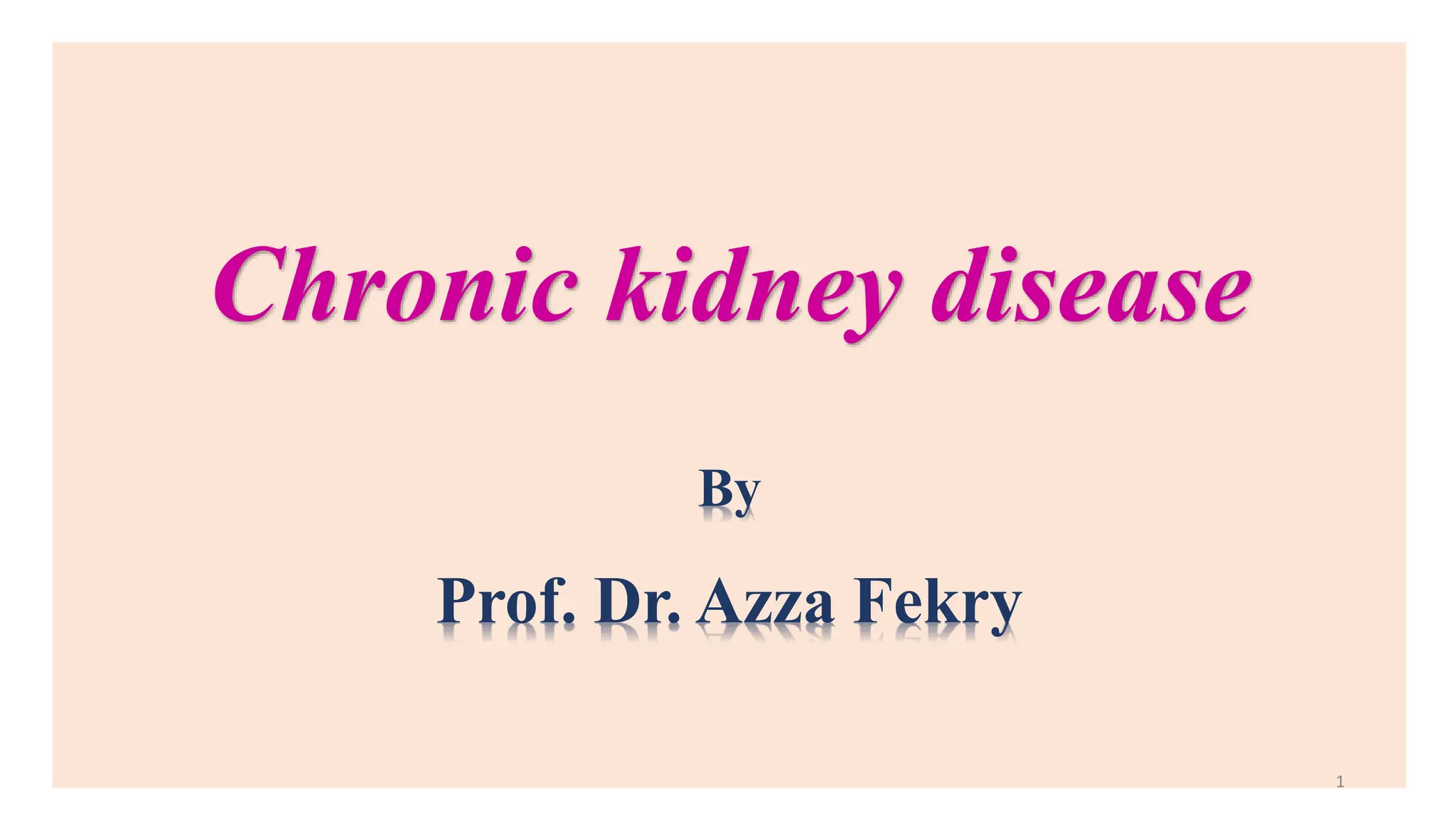 Chronic kidney disease pt internal medicine.ppsx