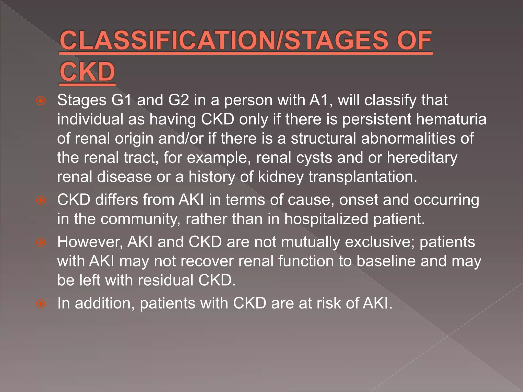Chronic kidney disease and esrd(end stage renal disease | PPTX