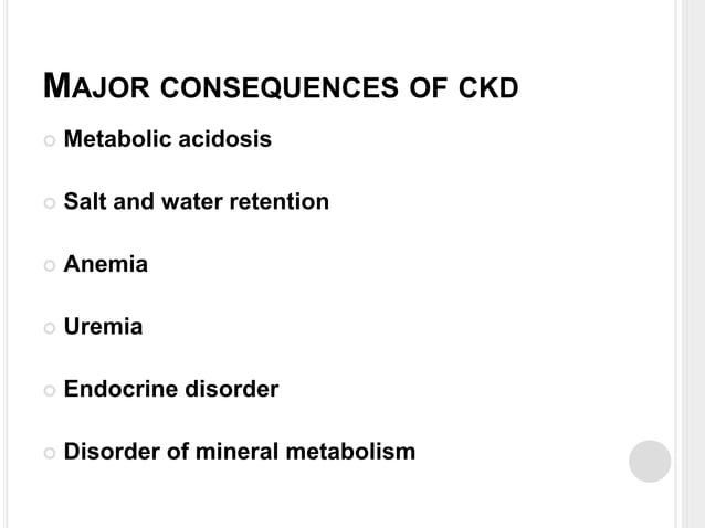 Chronic Kidney Disease (CKD) | PPTX