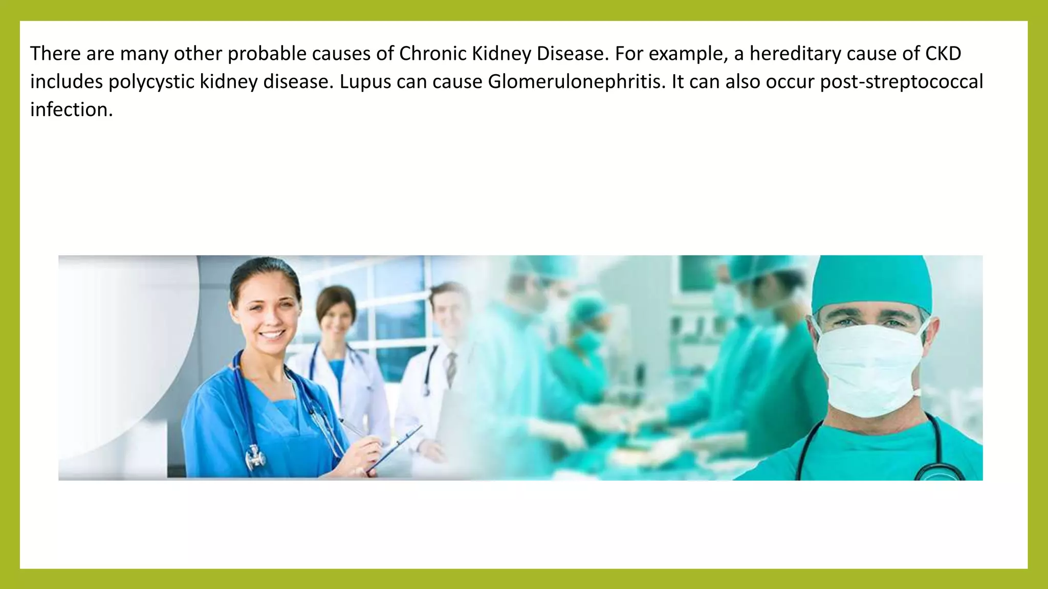 Chronic kidney disease causes and risk factors | PPTX