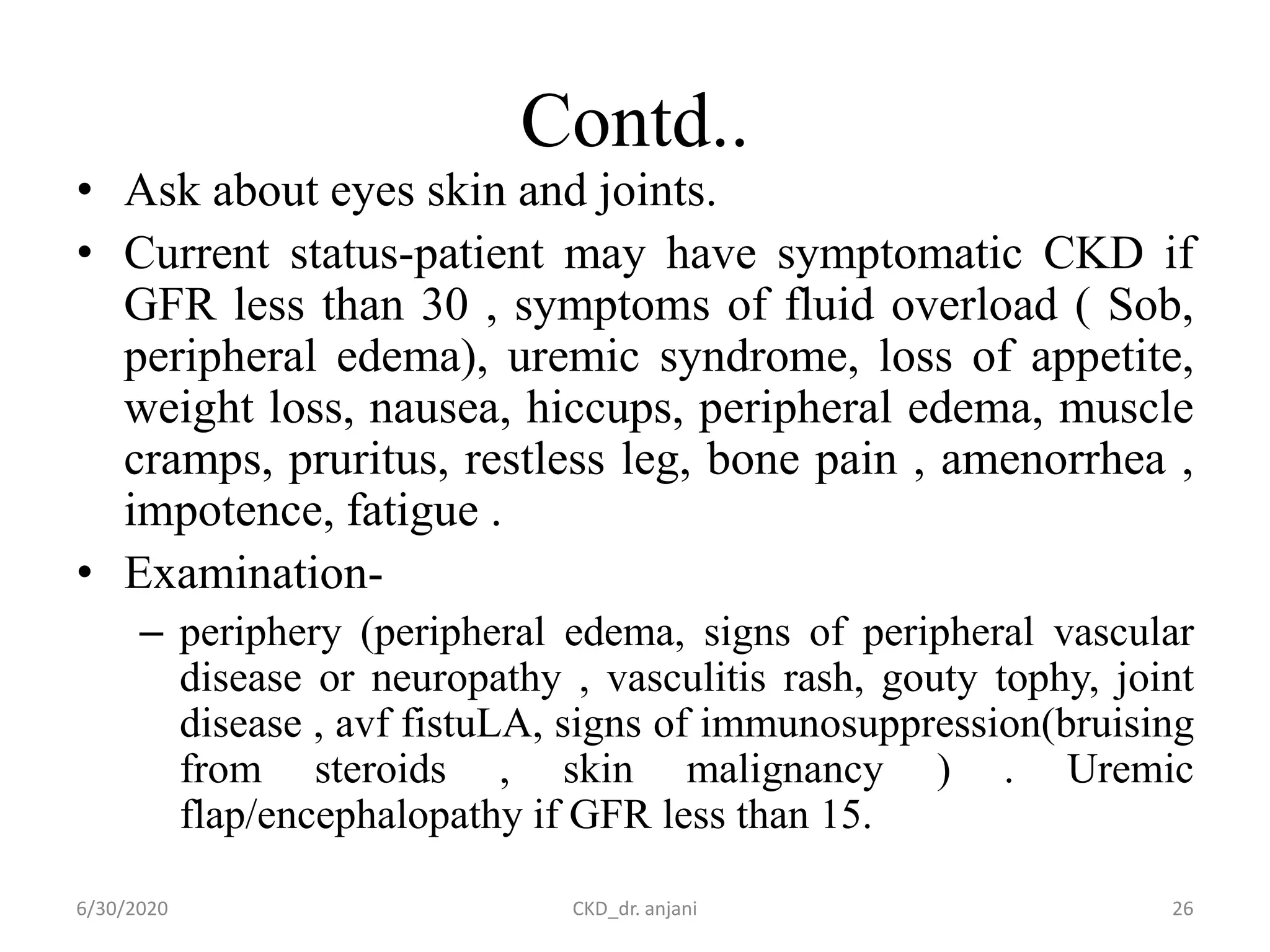 Chronic kidney disease(ckd) | PPTX