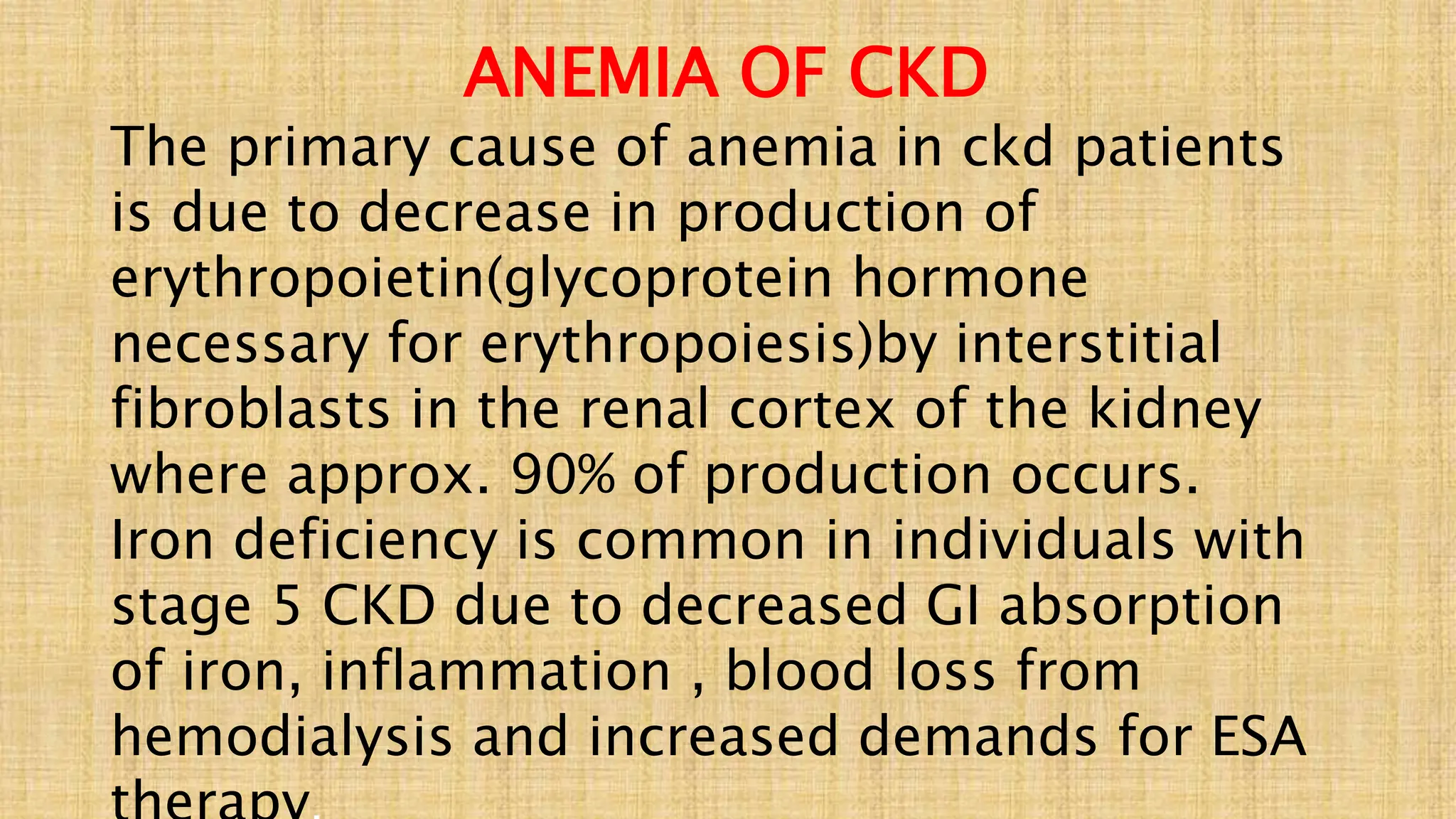 CHRONIC KIDNEY DISEASE (CKD) for medical students.pptx | Endocrine and Metabolic Diseases ...