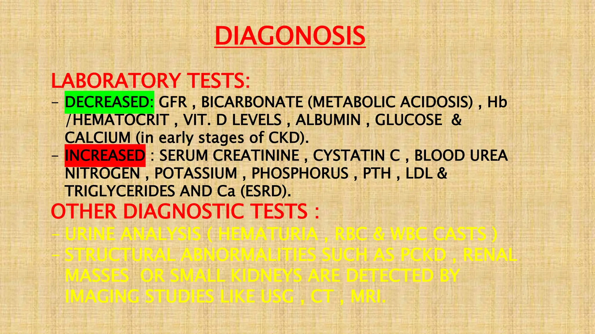 CHRONIC KIDNEY DISEASE (CKD) for medical students.pptx | Endocrine and Metabolic Diseases ...