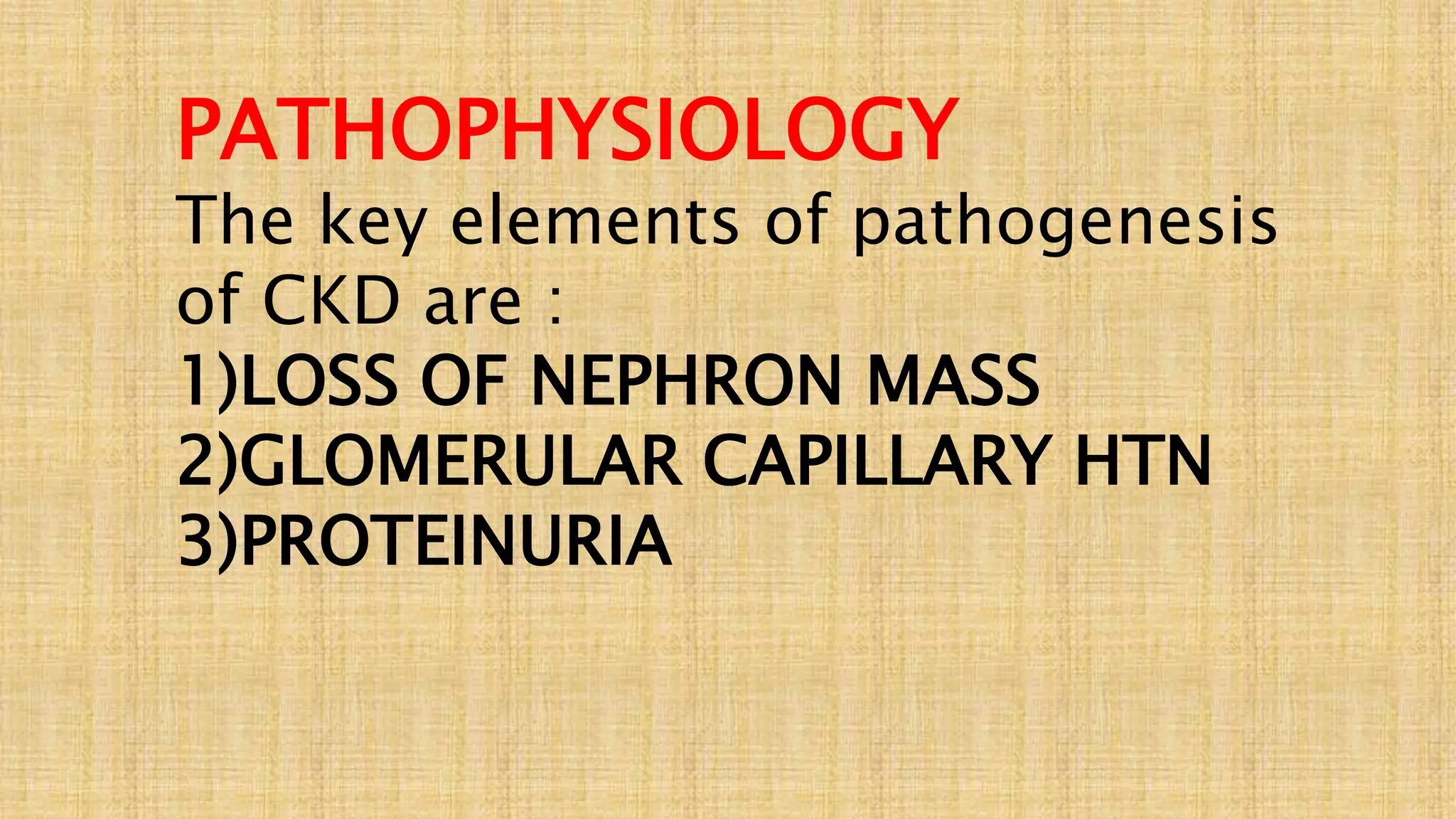 CHRONIC KIDNEY DISEASE (CKD) for medical students.pptx | Endocrine and Metabolic Diseases ...