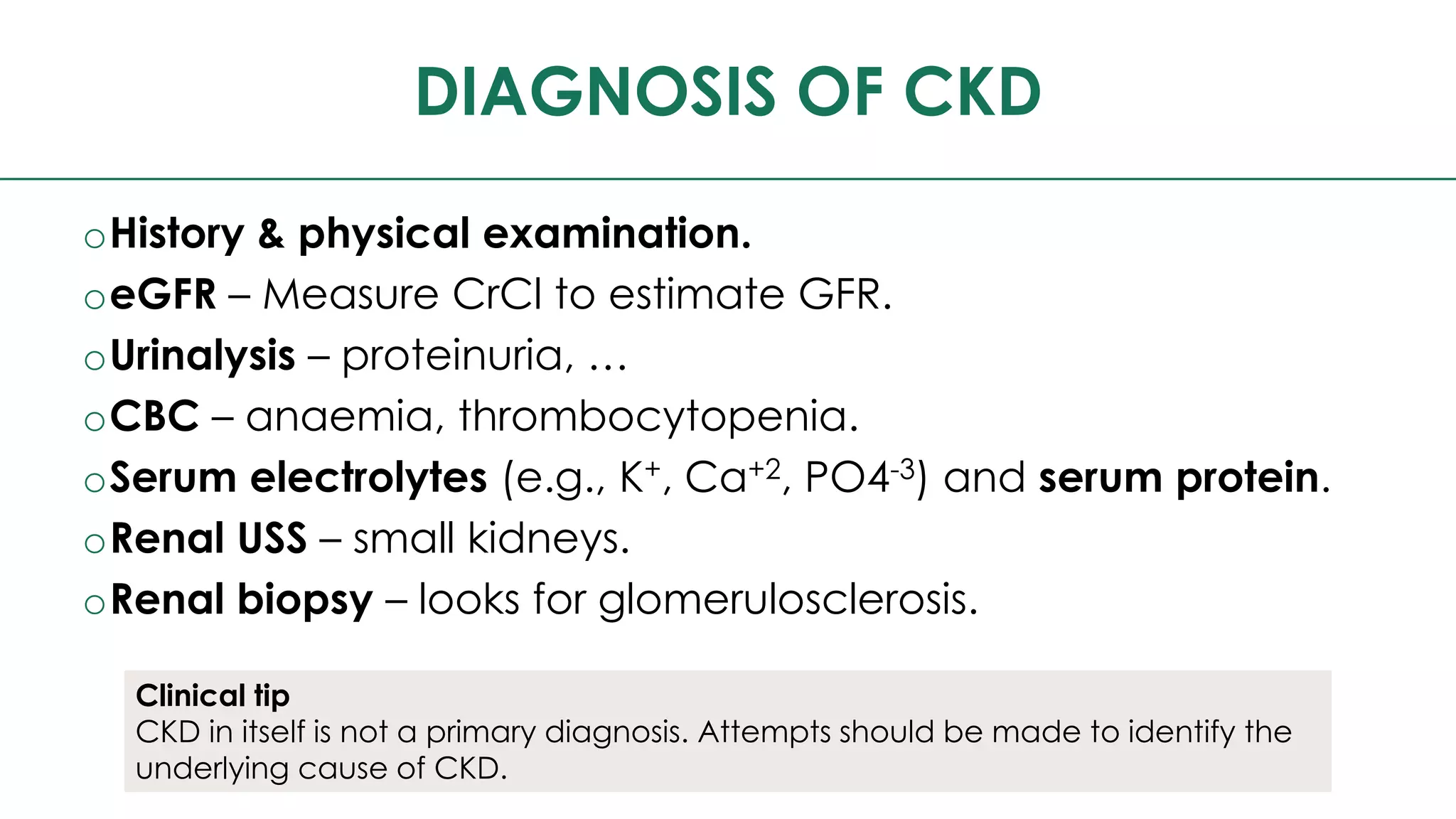 CHRONIC KIDNEY DISEASE & END STAGE RENAL FAILURE | PDF