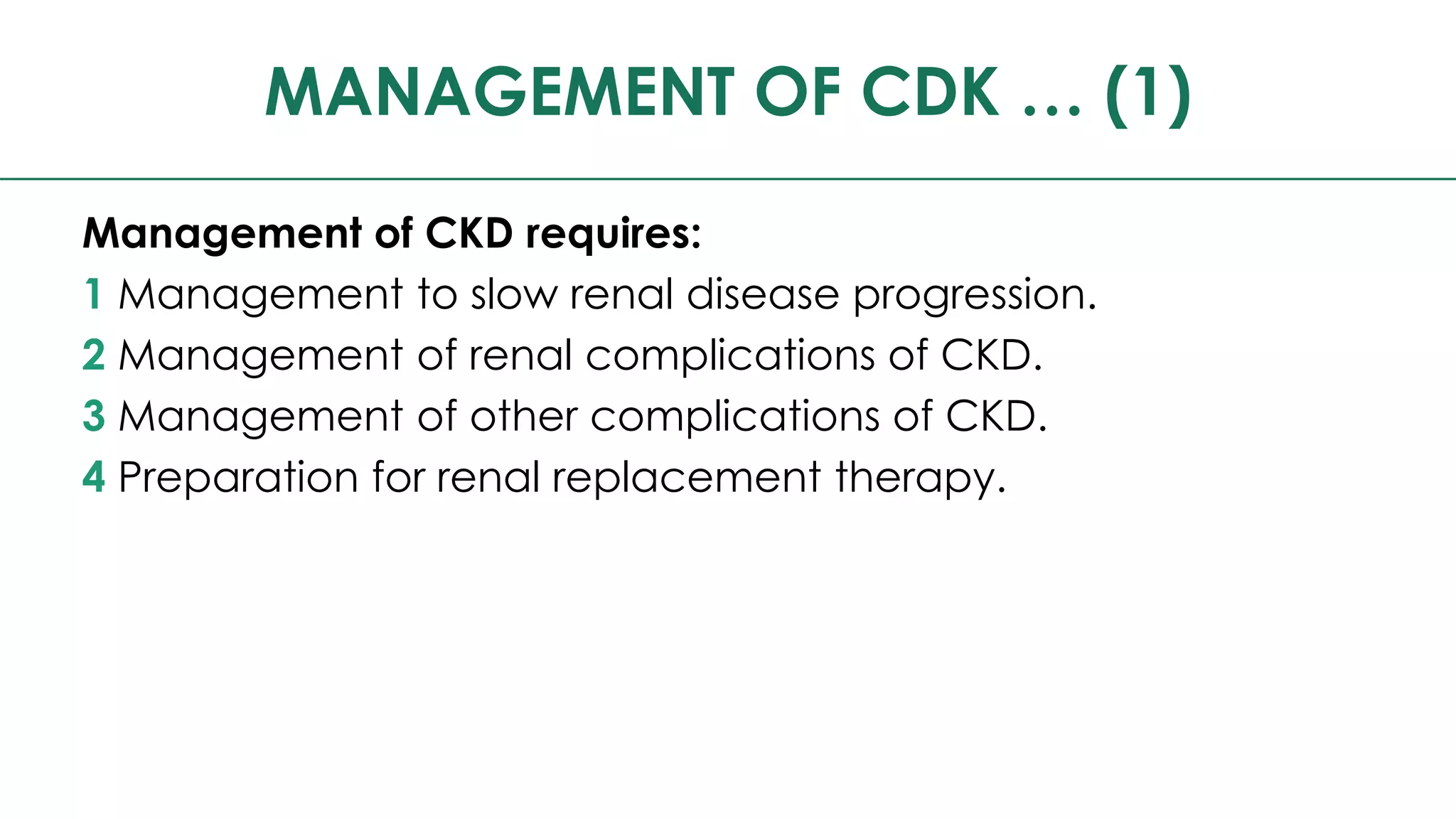 CHRONIC KIDNEY DISEASE & END STAGE RENAL FAILURE | PDF