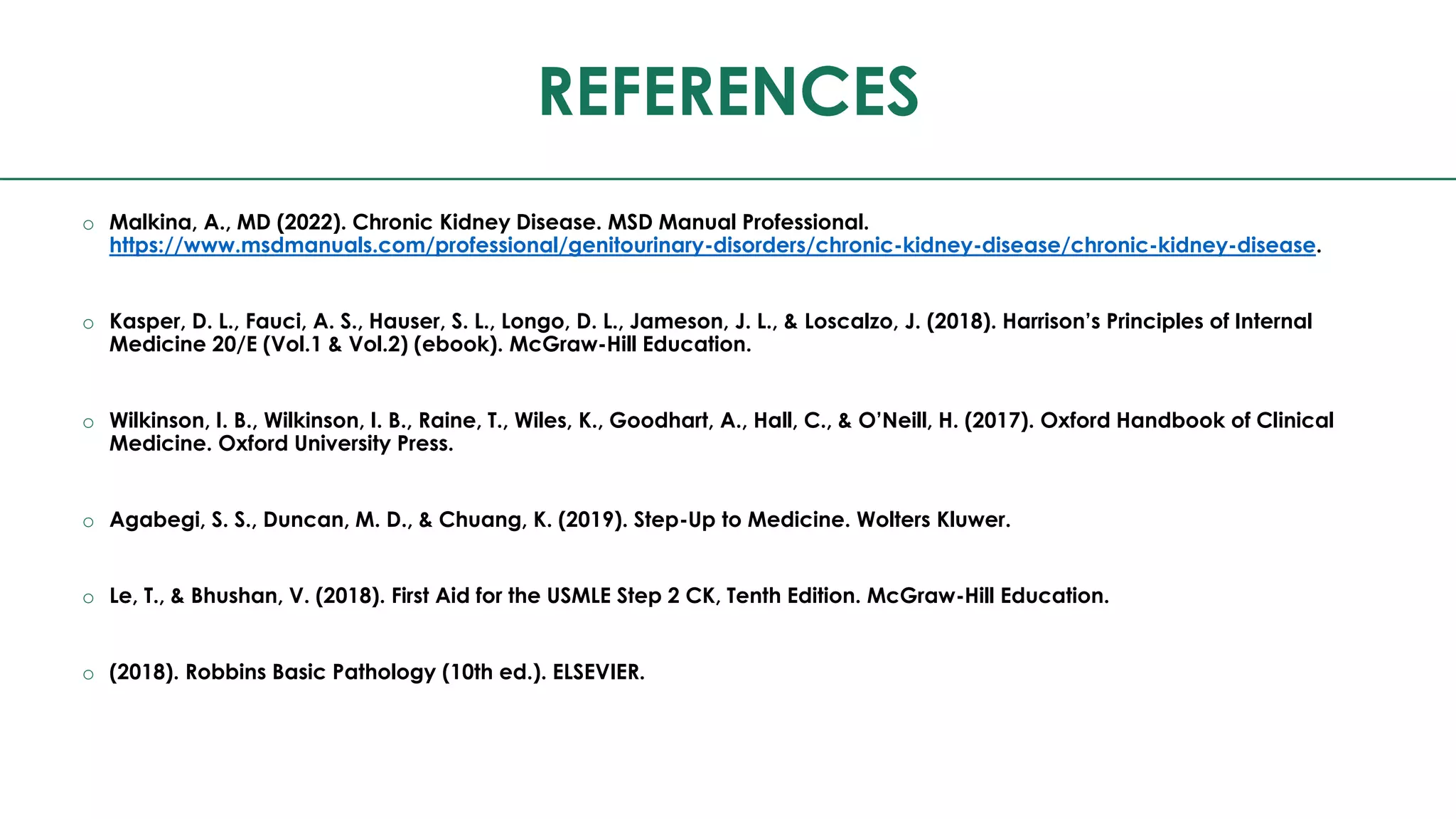 CHRONIC KIDNEY DISEASE & END STAGE RENAL FAILURE | PDF