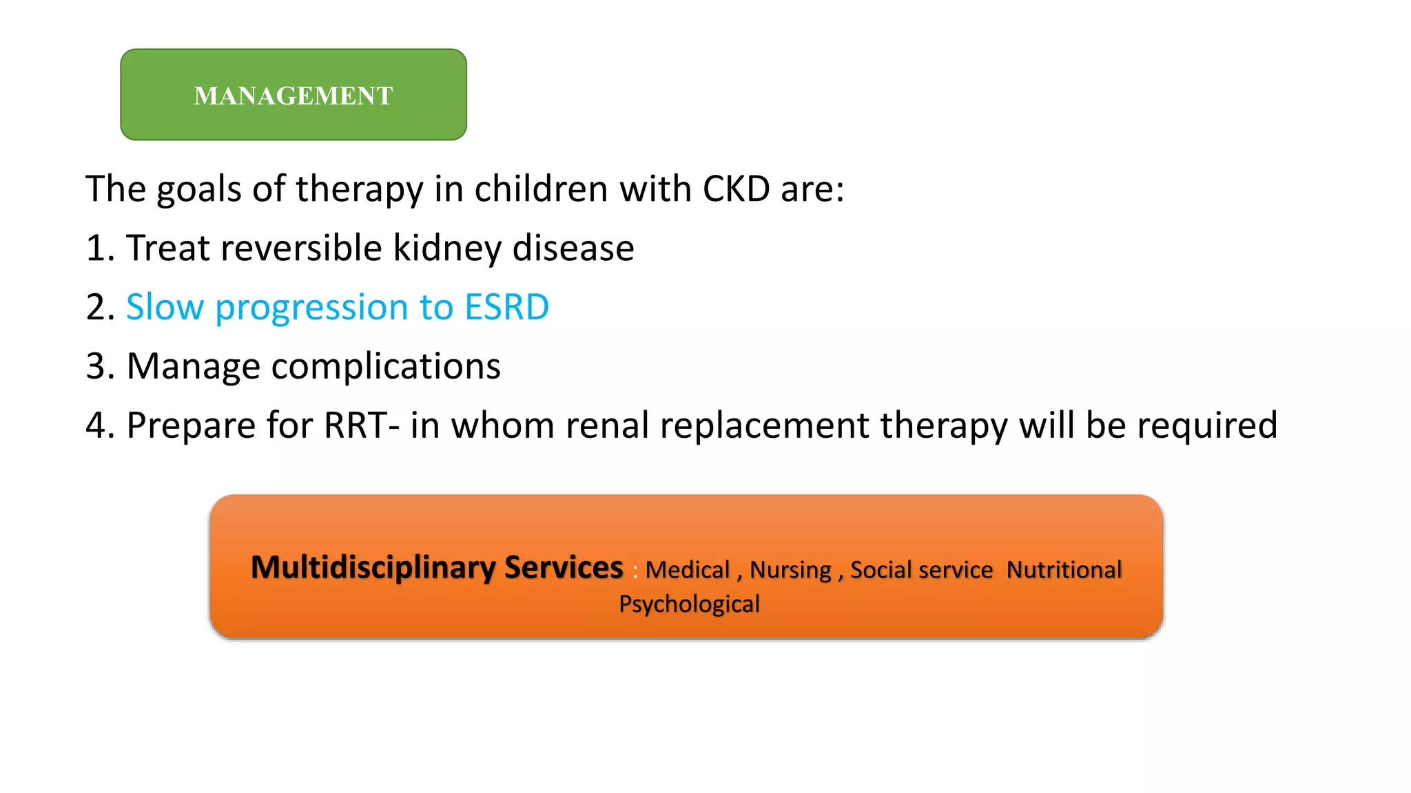 Chronic kidney disease in children | PPTX