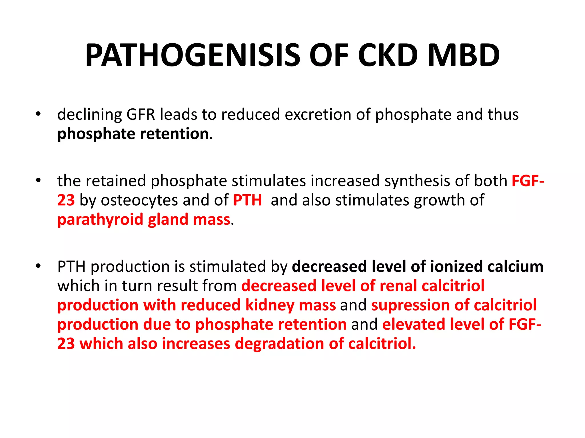 CKD : MBD Metabolic Bone Disease | PPTX