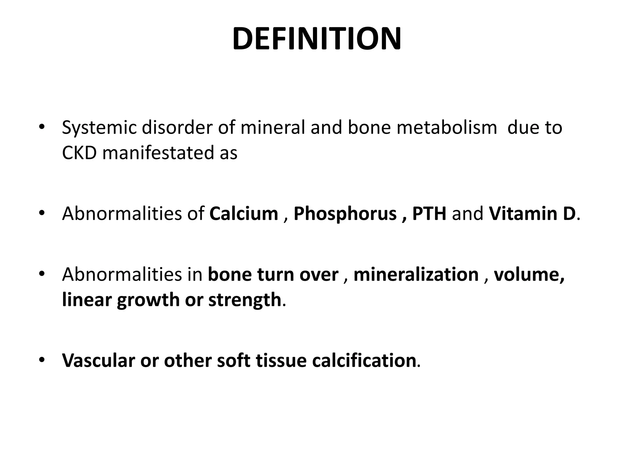 CKD : MBD Metabolic Bone Disease | PPTX