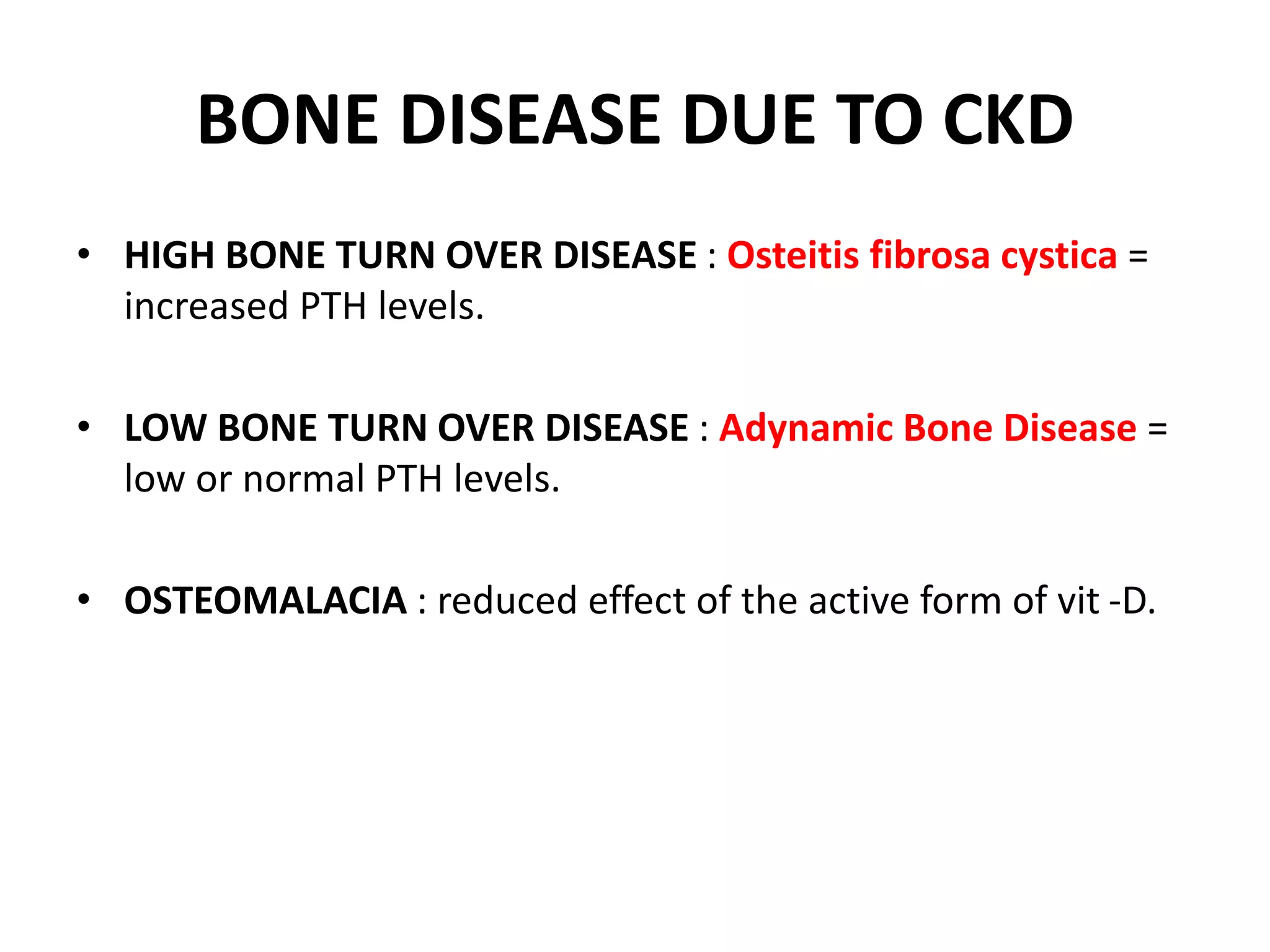 CKD : MBD Metabolic Bone Disease | PPTX