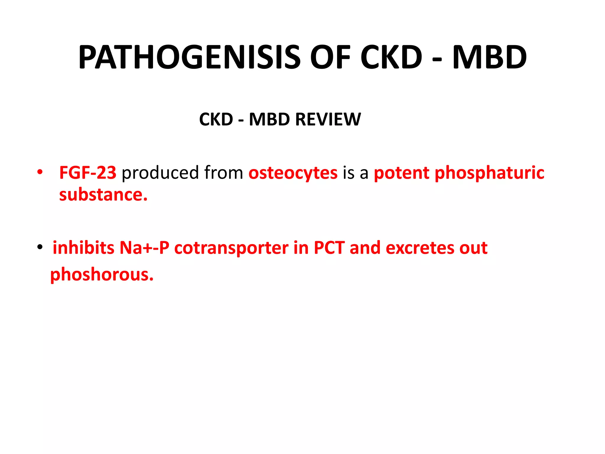 CKD : MBD Metabolic Bone Disease | PPTX