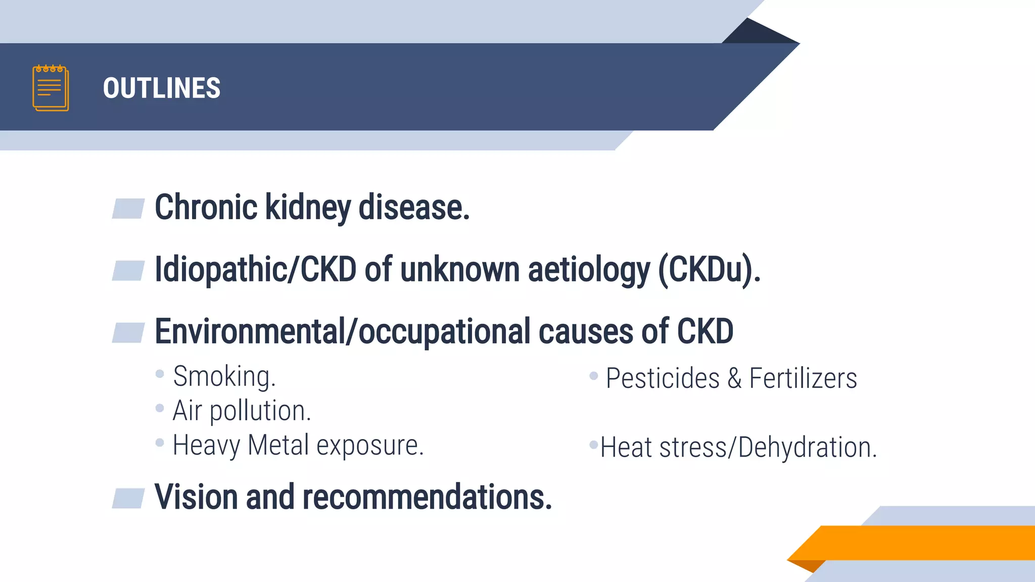 Chronic kidney disease of unknown etiology | PPTX