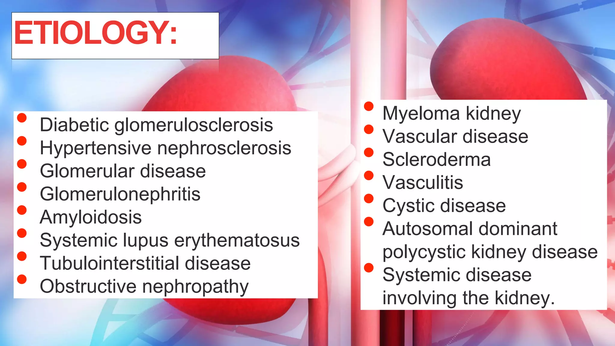 Chronic Kidney Disease | PPTX