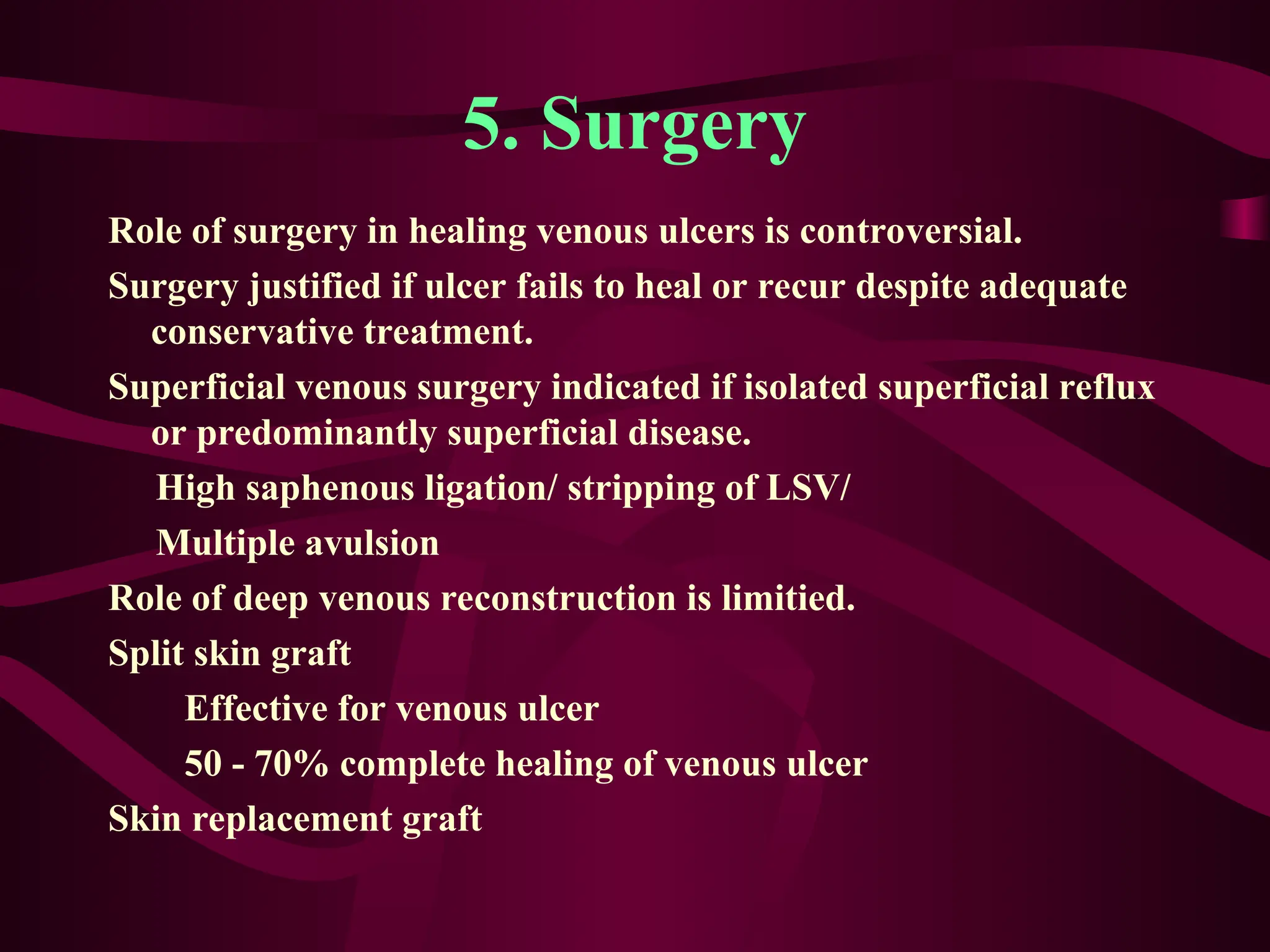Chronic leg ulcer high critical topic for learning .ppt