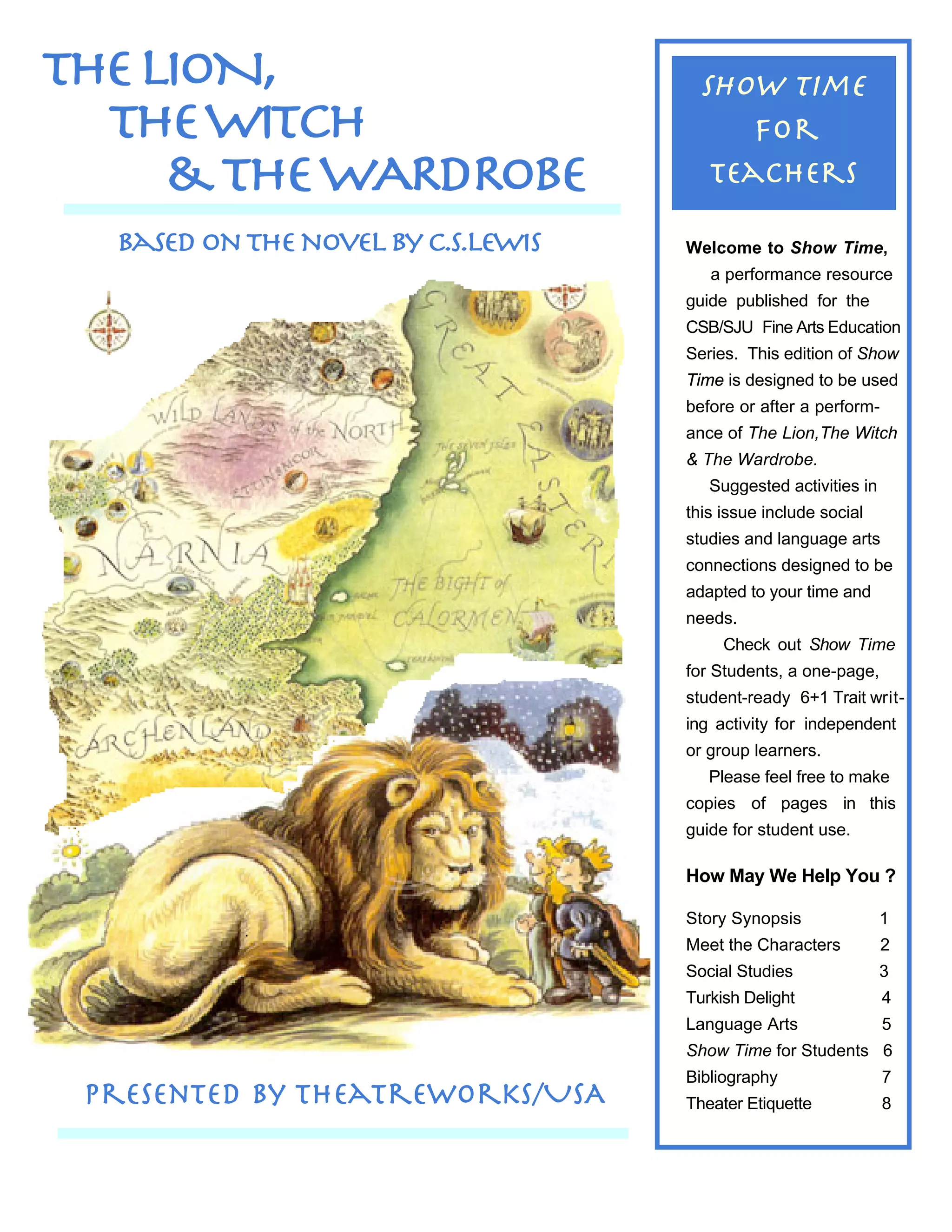 Chronicles of narnia study guide | PDF