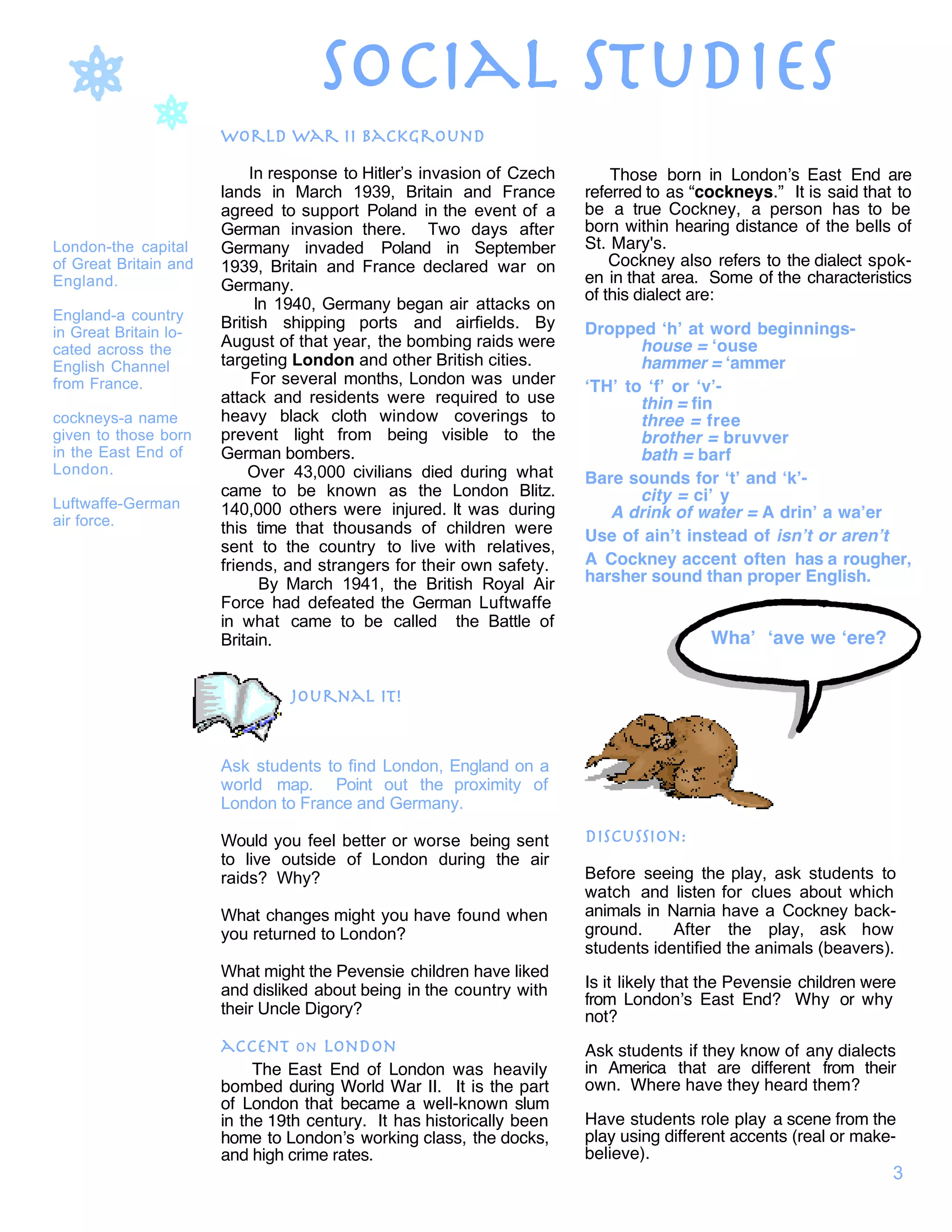 Chronicles of narnia study guide | PDF