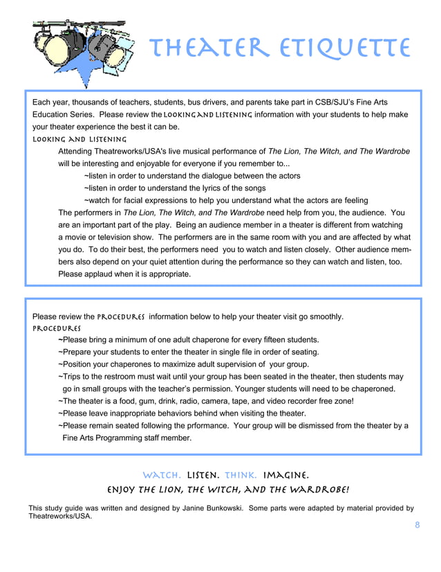 Chronicles of narnia study guide | PDF
