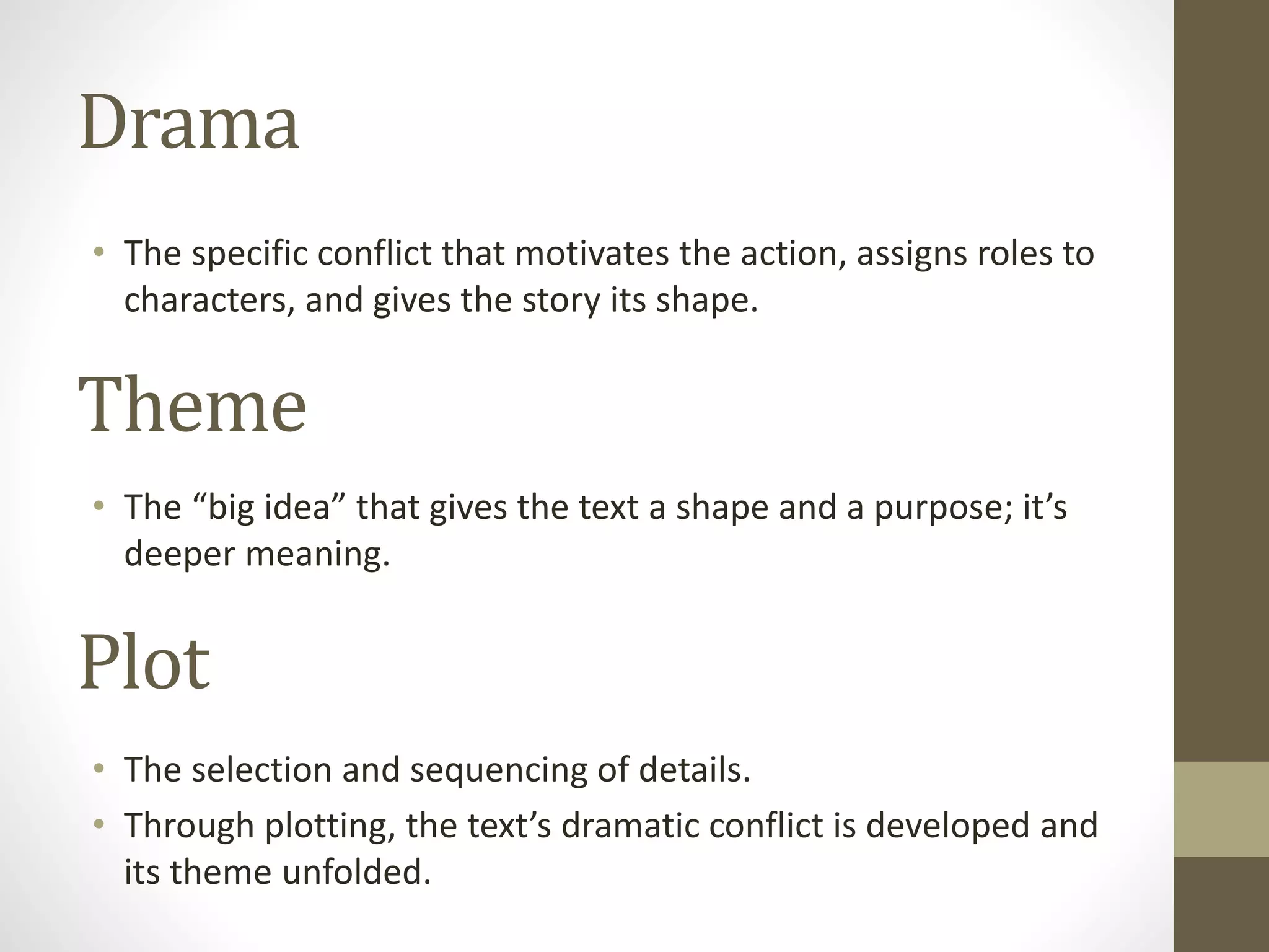 Chronicle, story - drama, theme, plot | PPTX