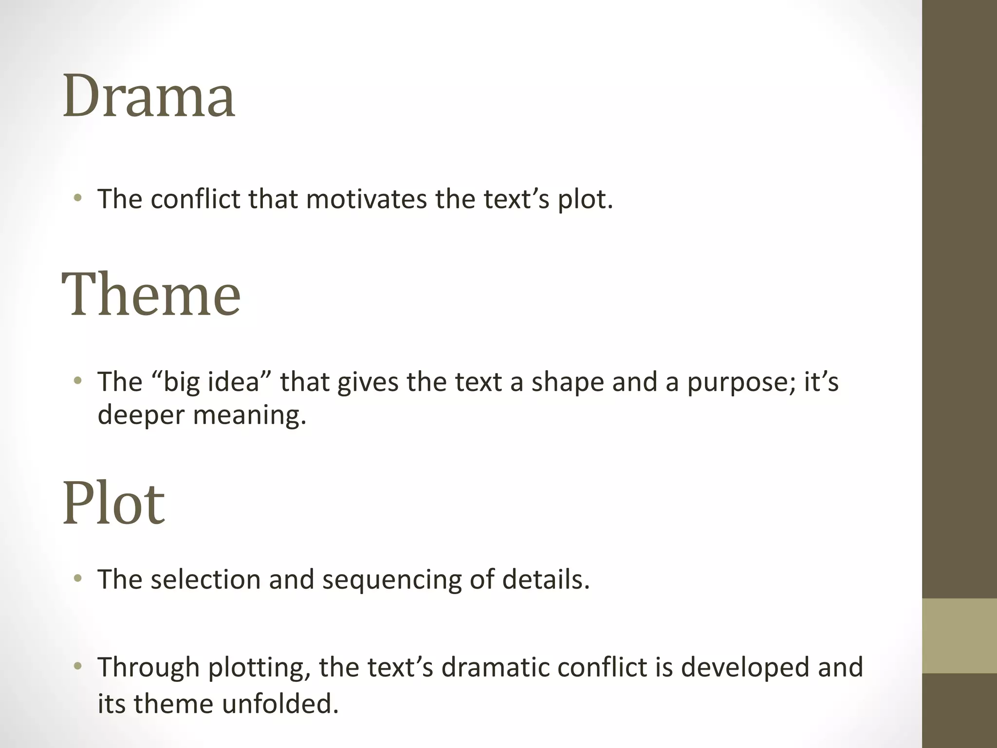 Chronicle, story, drama, theme, & plot | PPTX