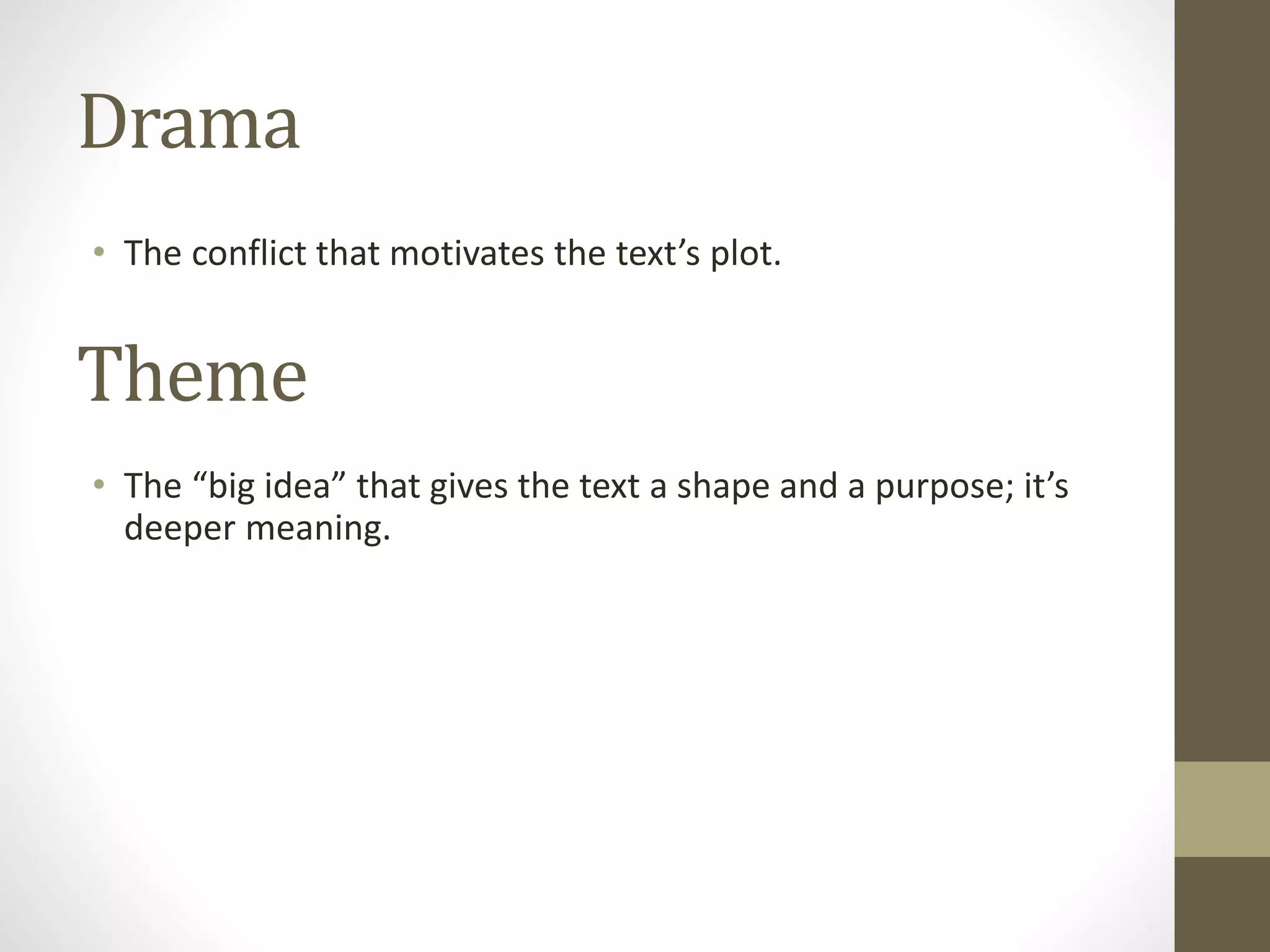 Chronicle, story, drama, theme, & plot | PPTX