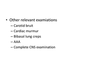 Chronic limb ischaemia | PPTX