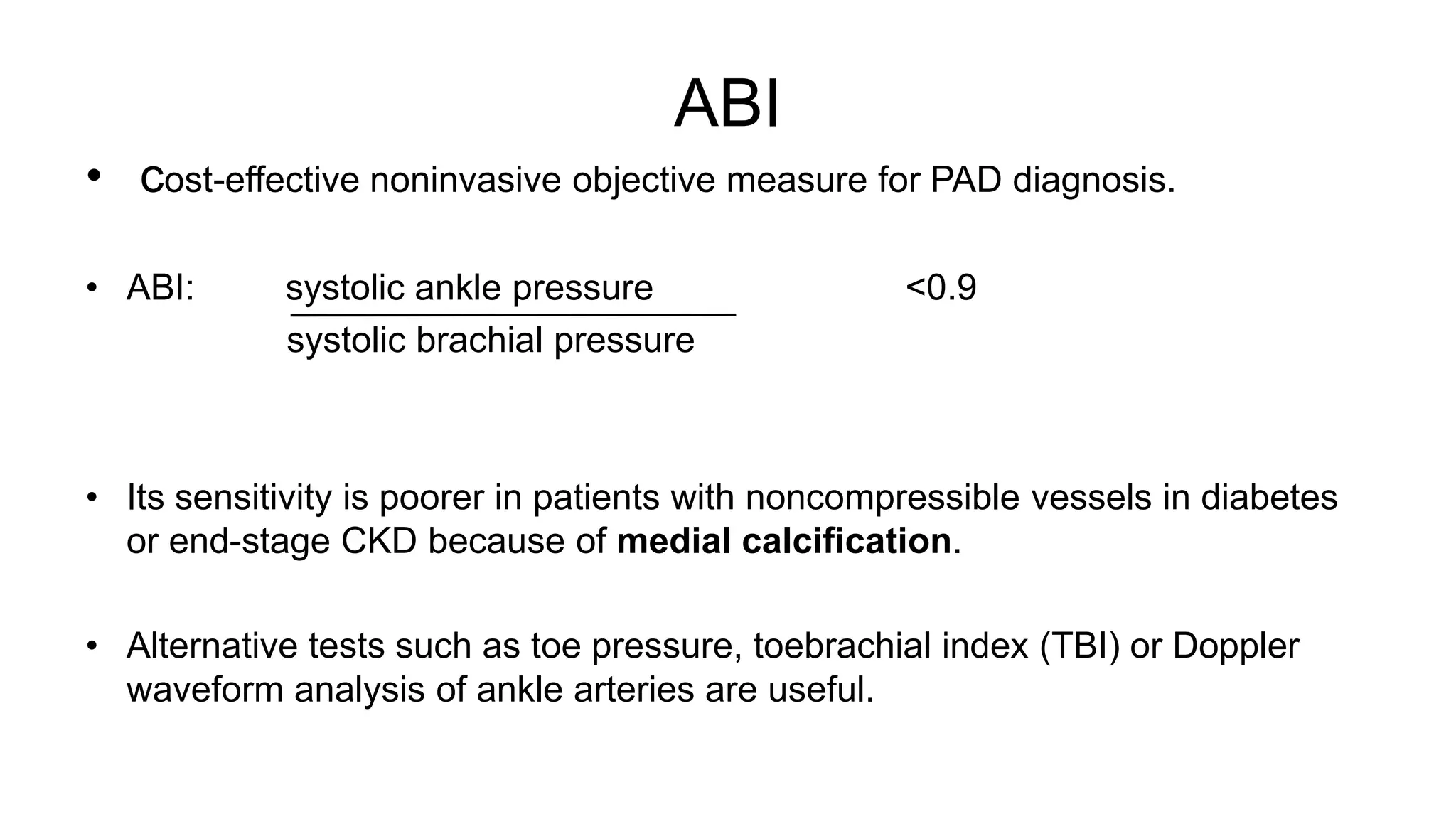 Peripheral Vascular disease / Chronic limb ischemia / CLI / Acute limb ...