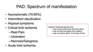 Peripheral Vascular disease / Chronic limb ischemia / CLI / Acute limb ...