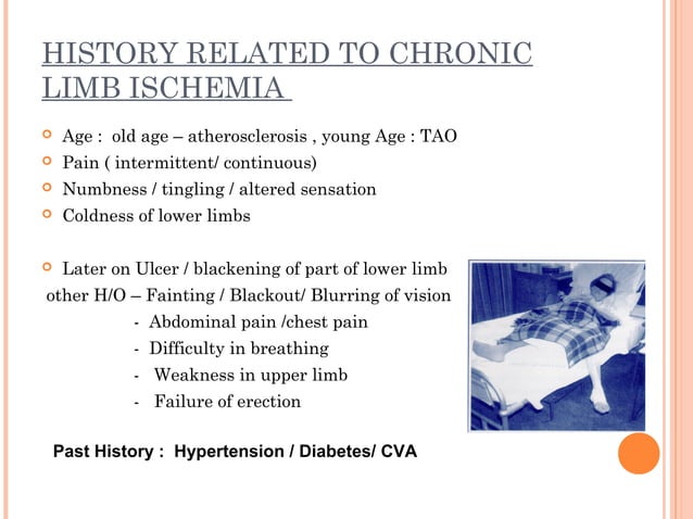 Chronic limb ischemia | PPT | Blood Disorders | Diseases and Conditions