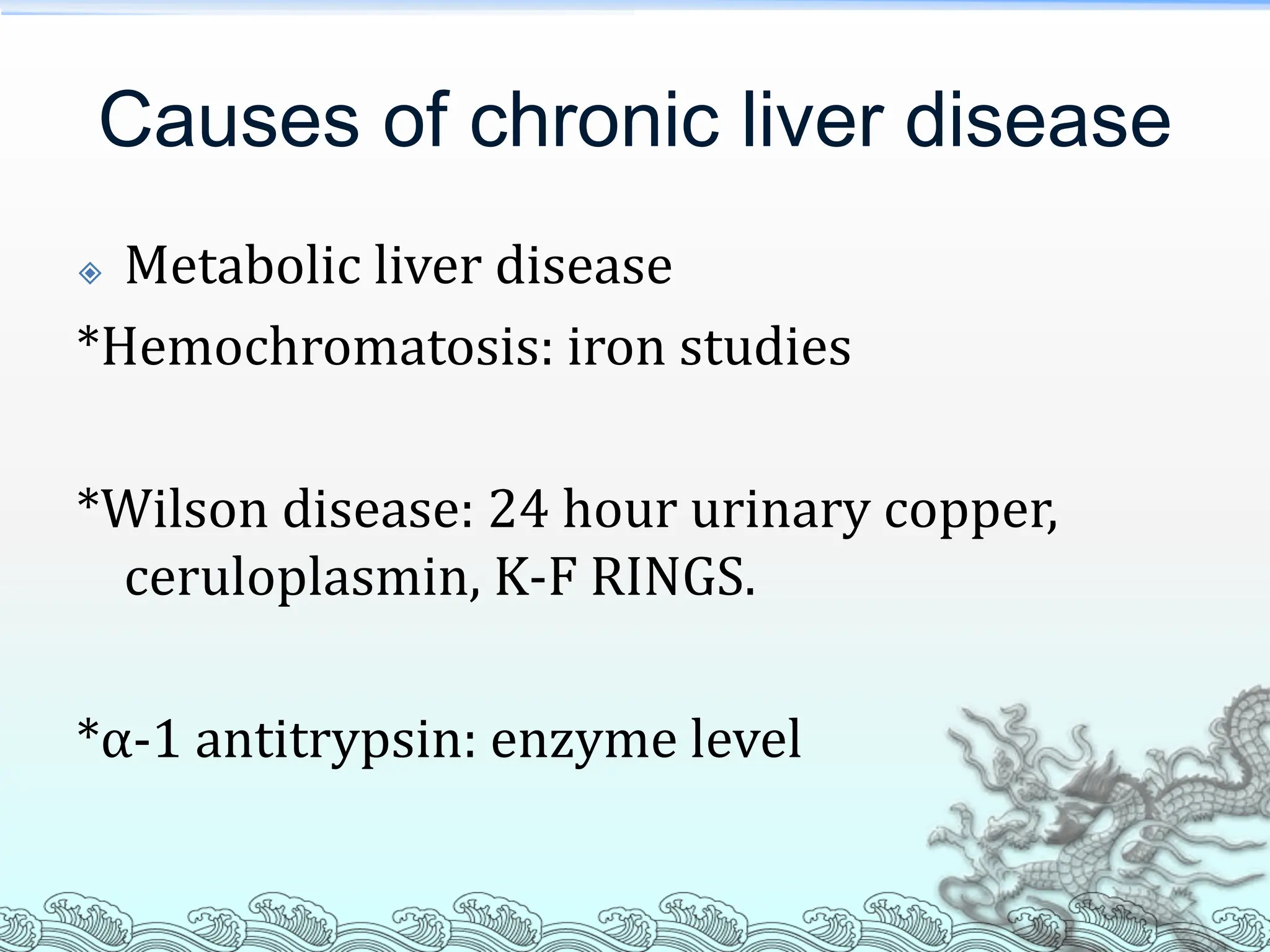 Chronic liver disease for intense learning | PPT