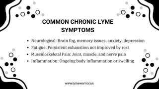 Chronic Lyme Disease: Recognizing the Persistent Symptoms | PDF