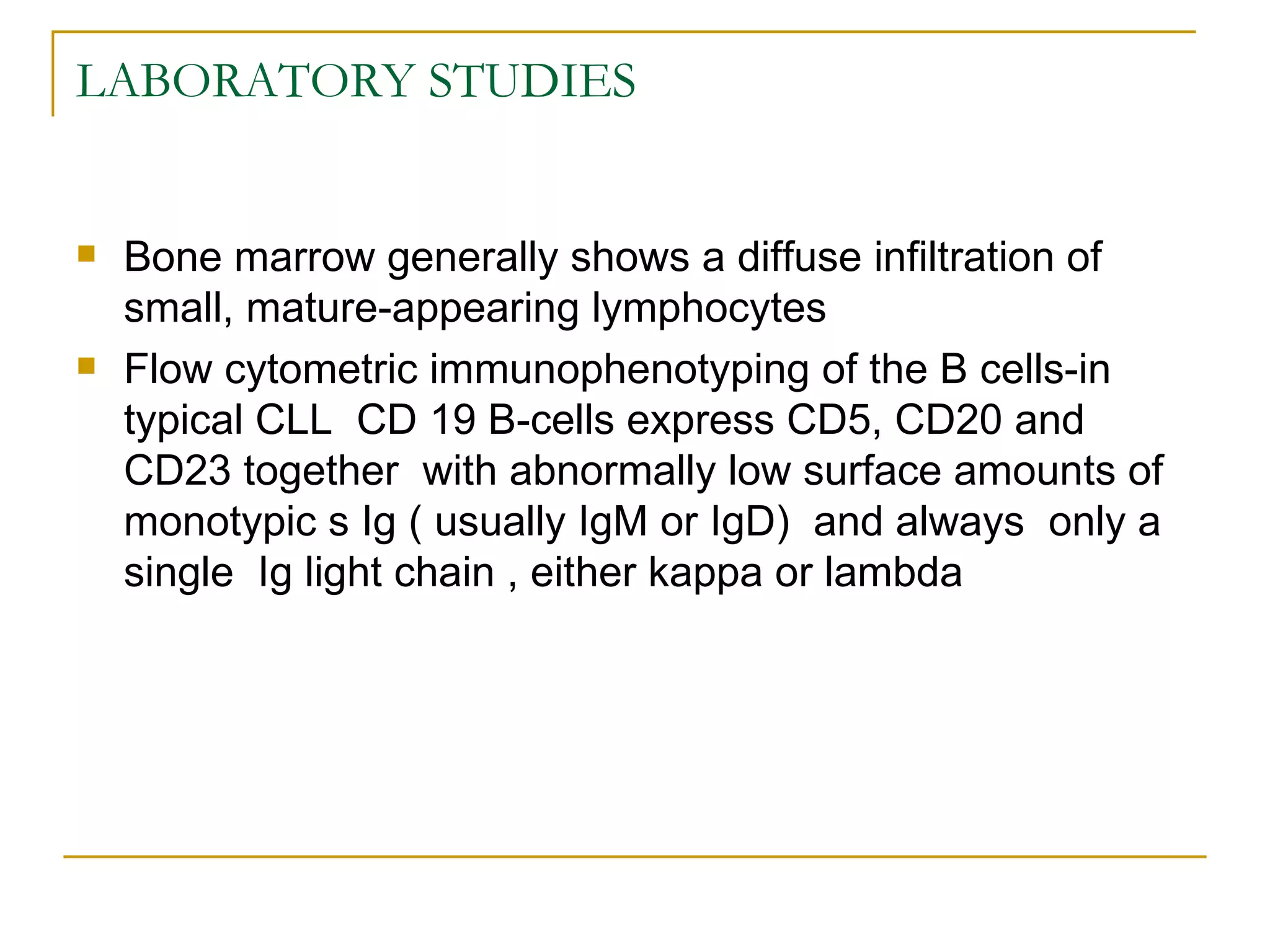 Chronic lymphocytic leukemia | PPT