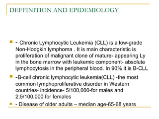 Chronic lymphocytic leukemia | PPT
