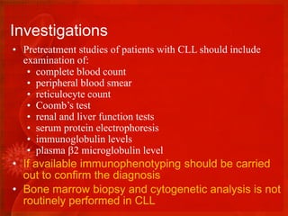 Chronic lymphocytic leukemia | PPTX