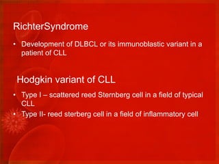 Chronic lymphocytic leukemia | PPTX