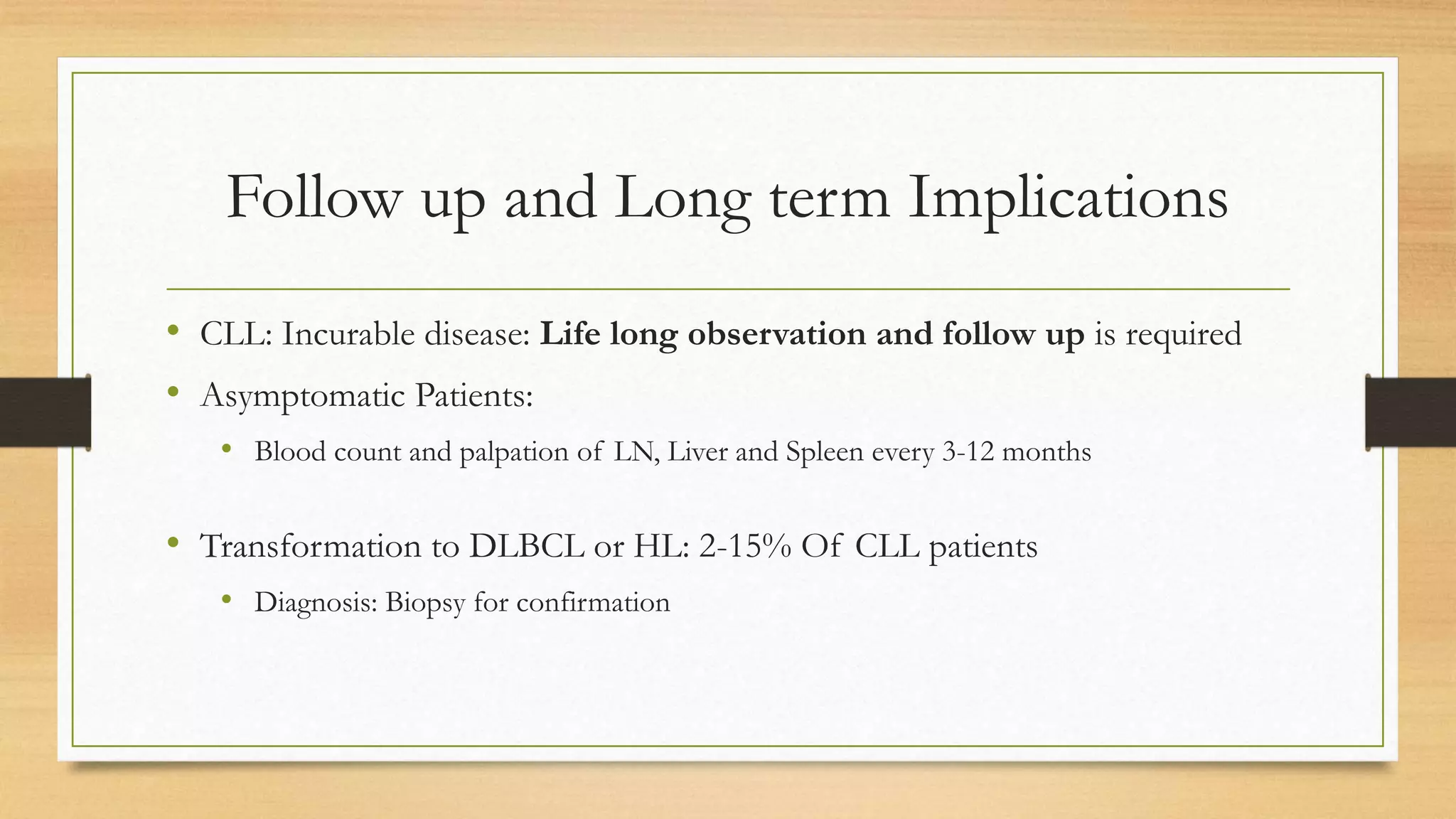Chronic Lymphocytic Leukemia (CLL) | PPTX