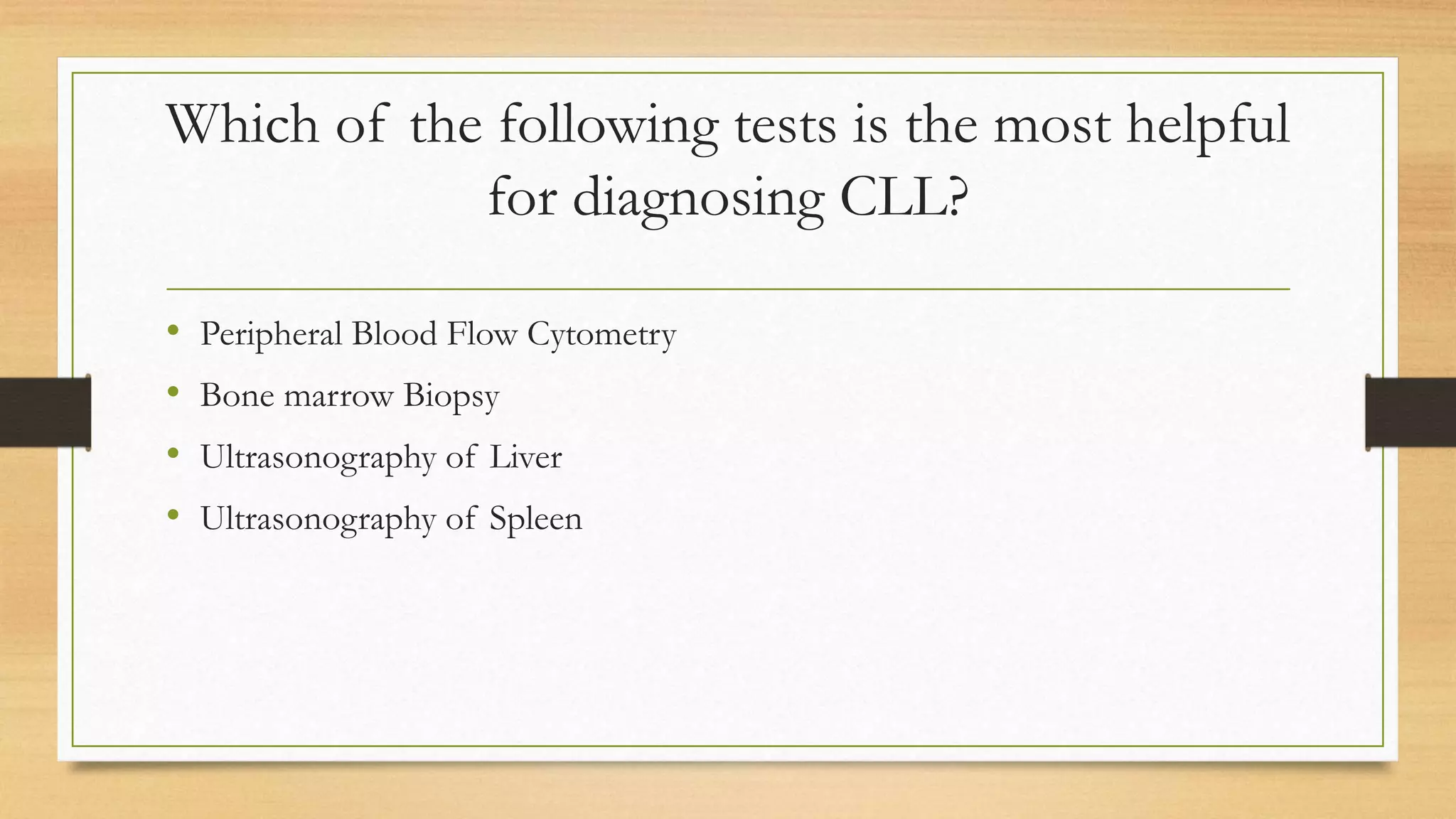 Chronic Lymphocytic Leukemia (CLL) | PPTX