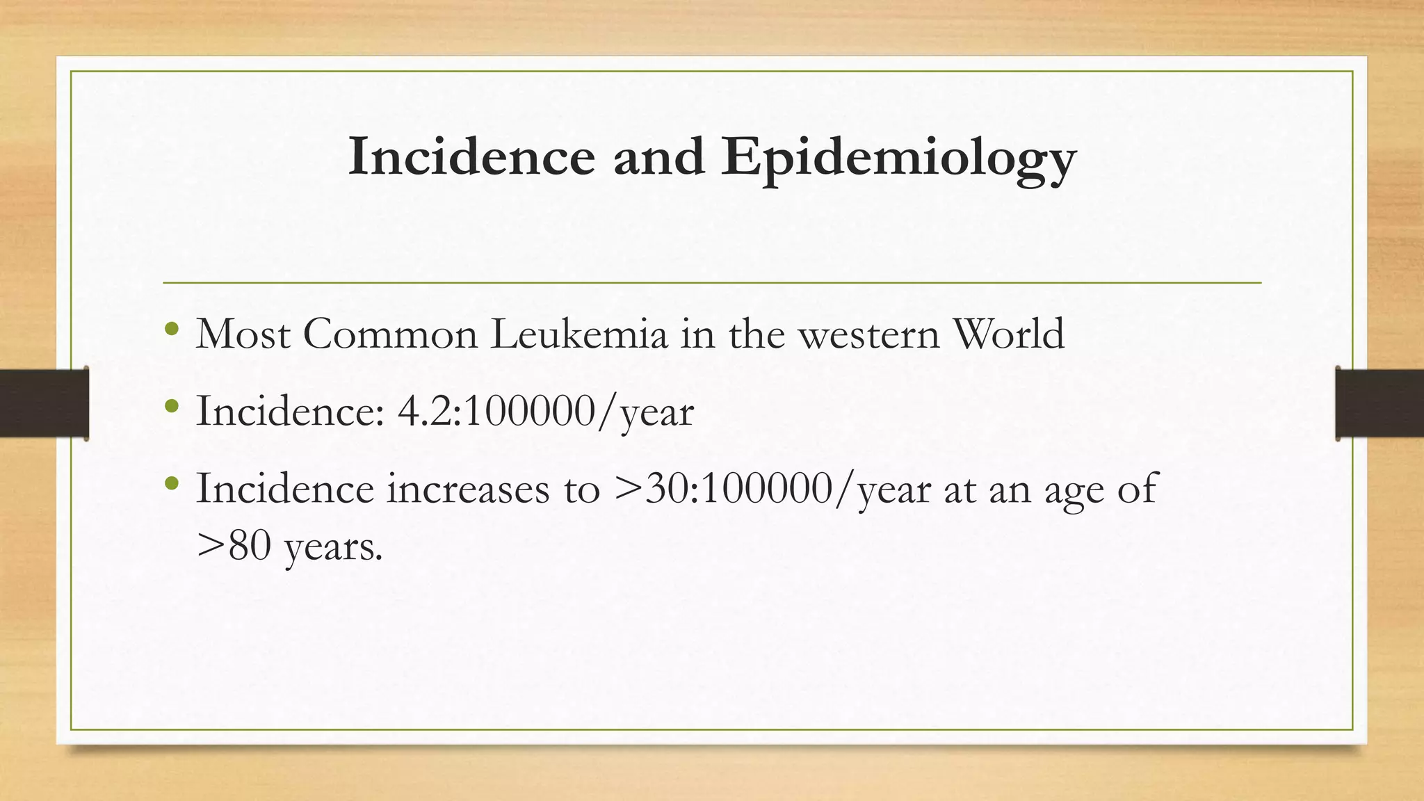 Chronic Lymphocytic Leukemia (CLL) | PPTX