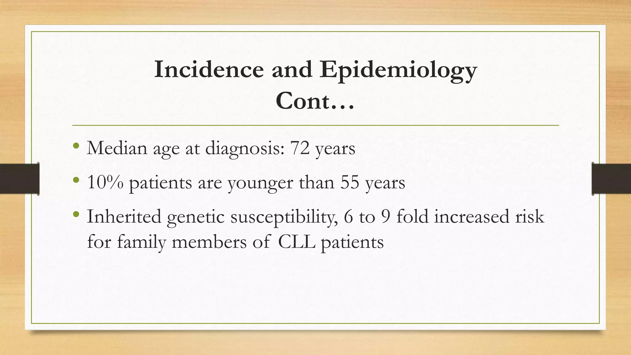 Chronic Lymphocytic Leukemia (CLL) | PPTX