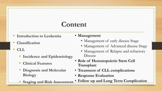 Chronic Lymphocytic Leukemia (CLL) | PPTX