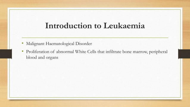 Chronic Lymphocytic Leukemia (CLL) | PPTX