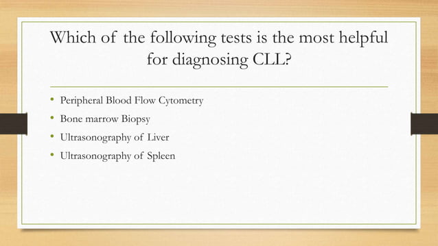 Chronic Lymphocytic Leukemia (CLL) | PPTX